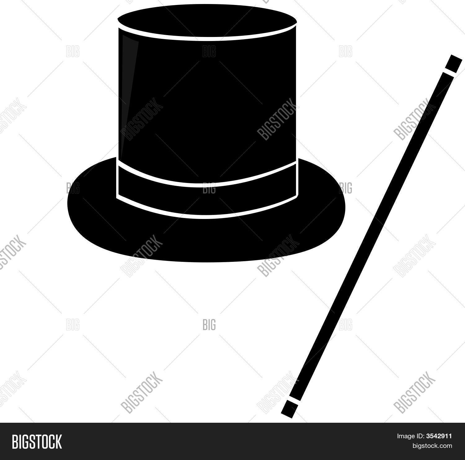 Magic Hat Wand Vector & Photo (Free Trial) | Bigstock