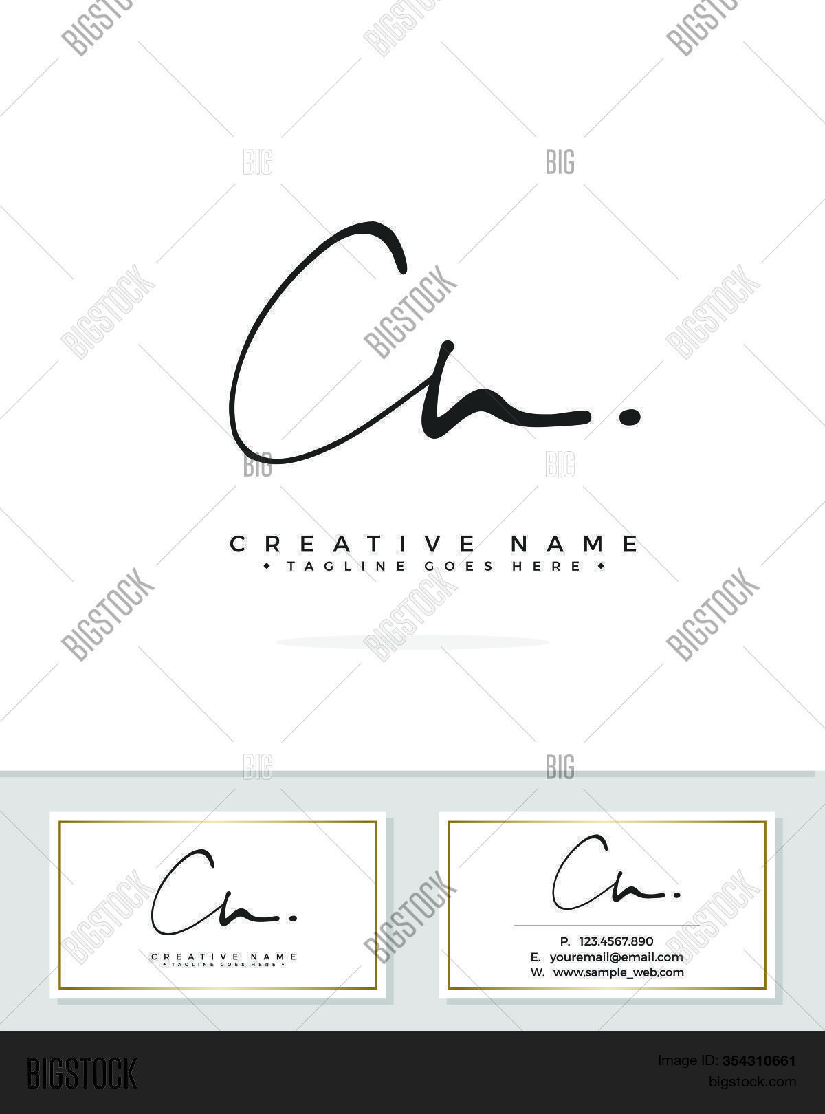 C N Cn Initial Logo Vector & Photo (Free Trial) | Bigstock