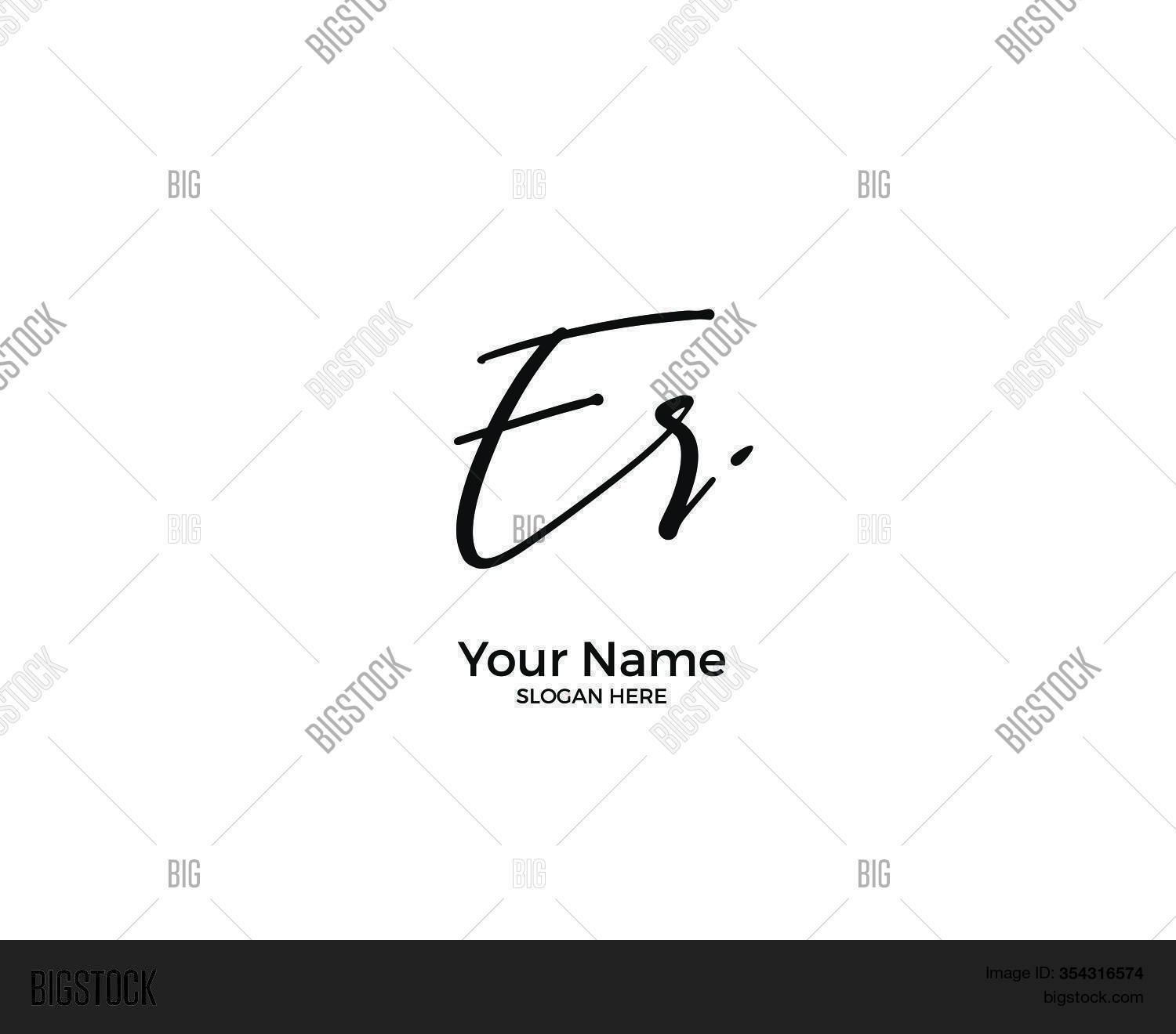 E R Er Initial Logo Vector & Photo (Free Trial) | Bigstock
