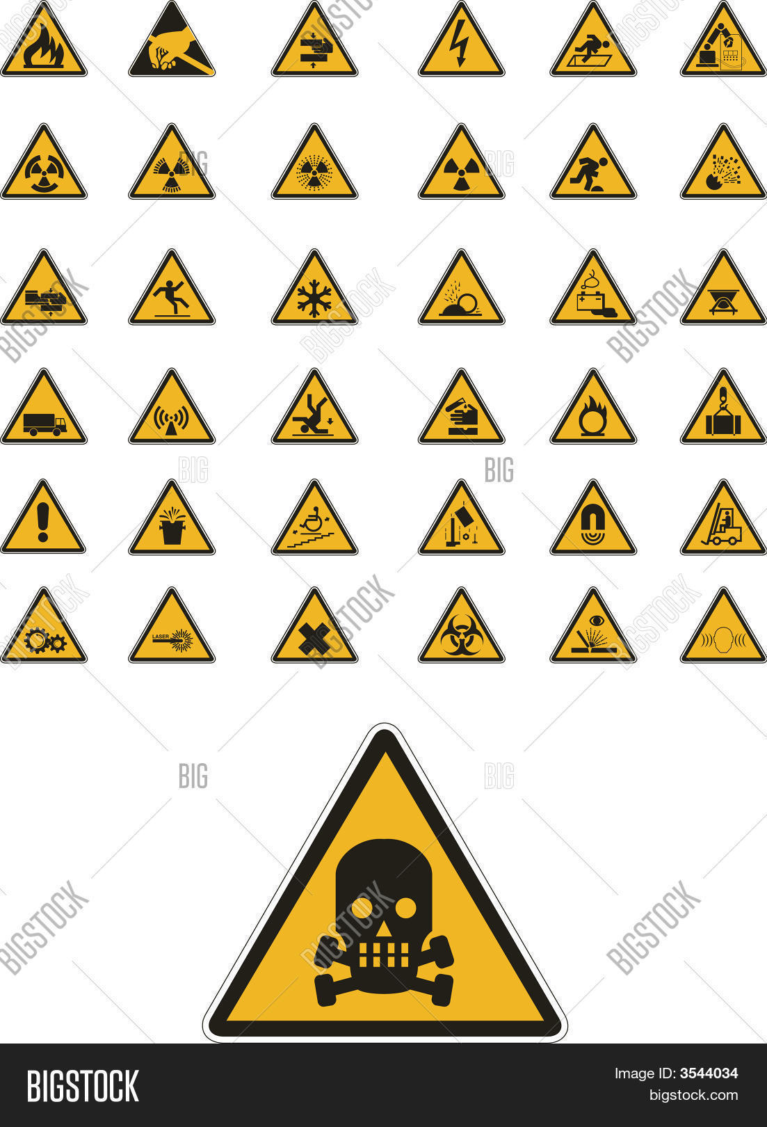 Warning Safety Signs Vector & Photo (Free Trial) | Bigstock
