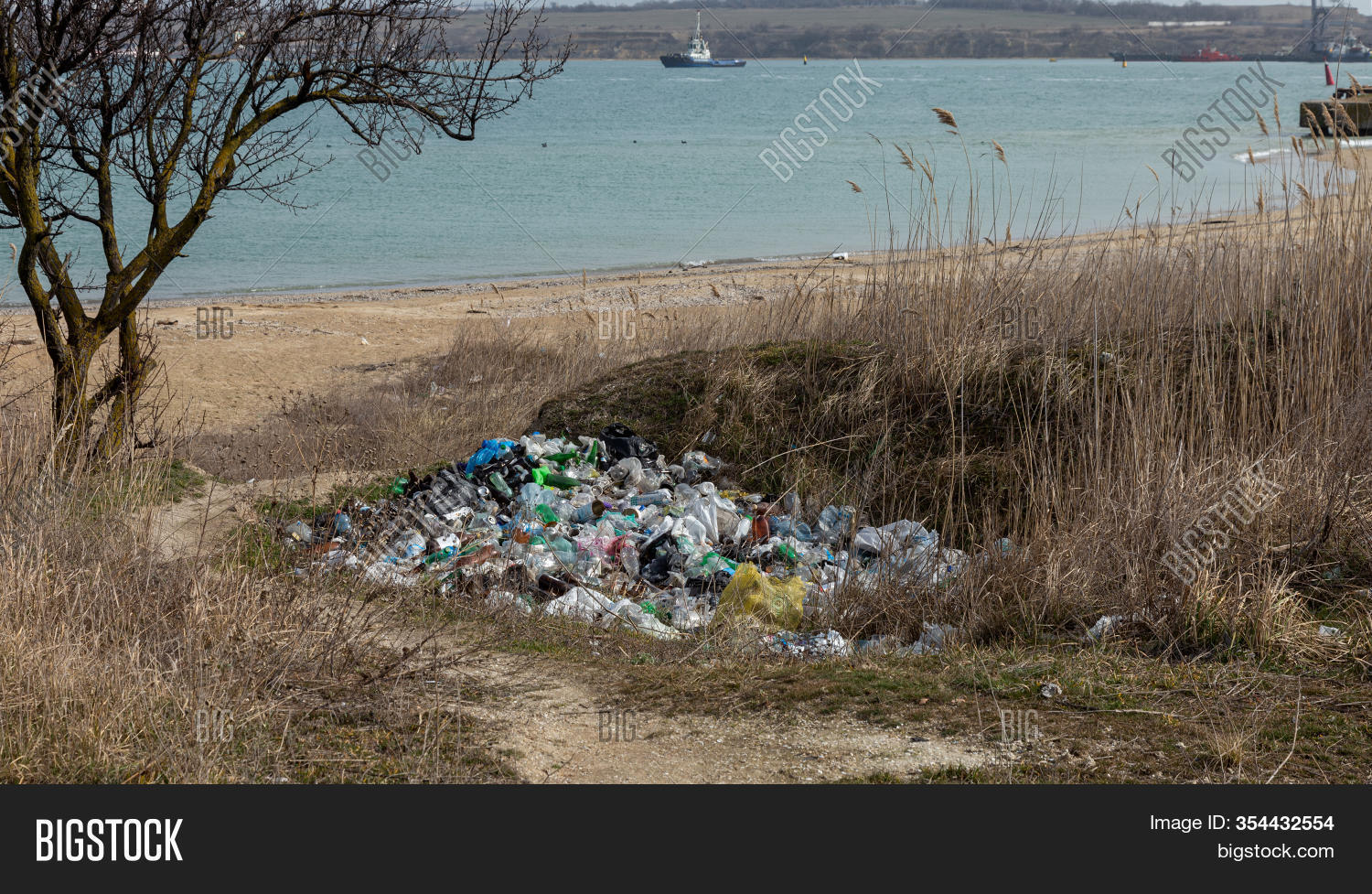 Garbage On Beach Big Image & Photo (Free Trial) | Bigstock