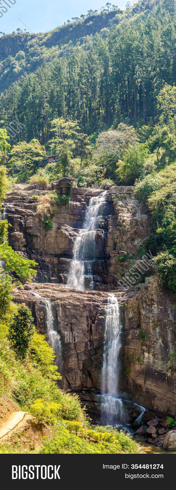 View Ramboda Falls ( Image & Photo (Free Trial) | Bigstock