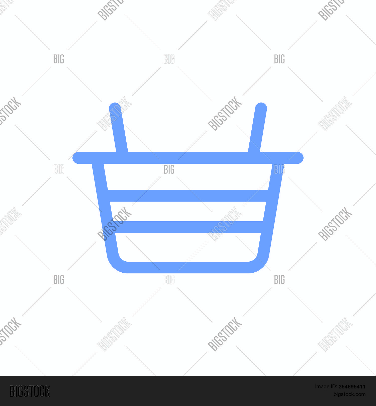 Shopping Basket Icon Vector & Photo (Free Trial) | Bigstock