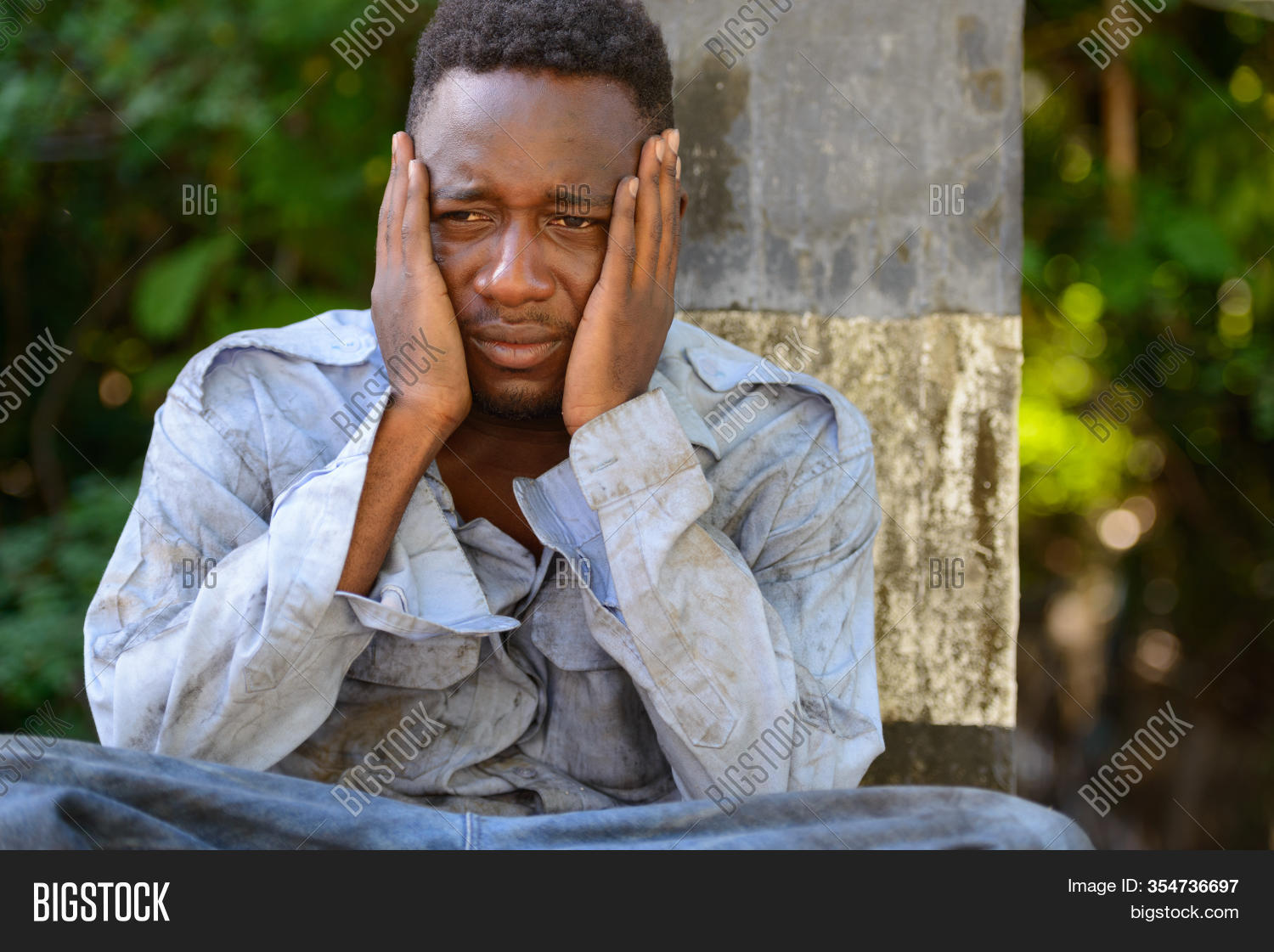 Young Homeless African Image & Photo (Free Trial) | Bigstock