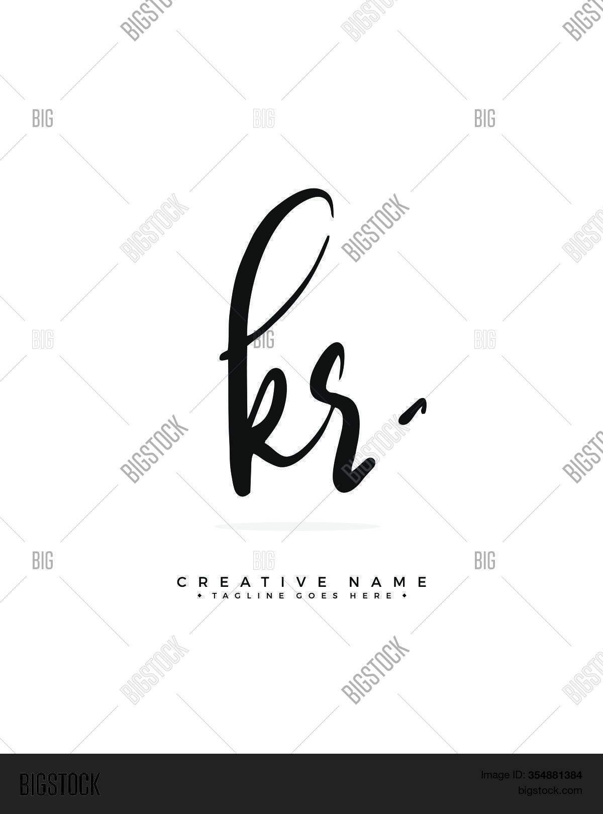 K R Kr Initial Logo Vector & Photo (Free Trial) | Bigstock