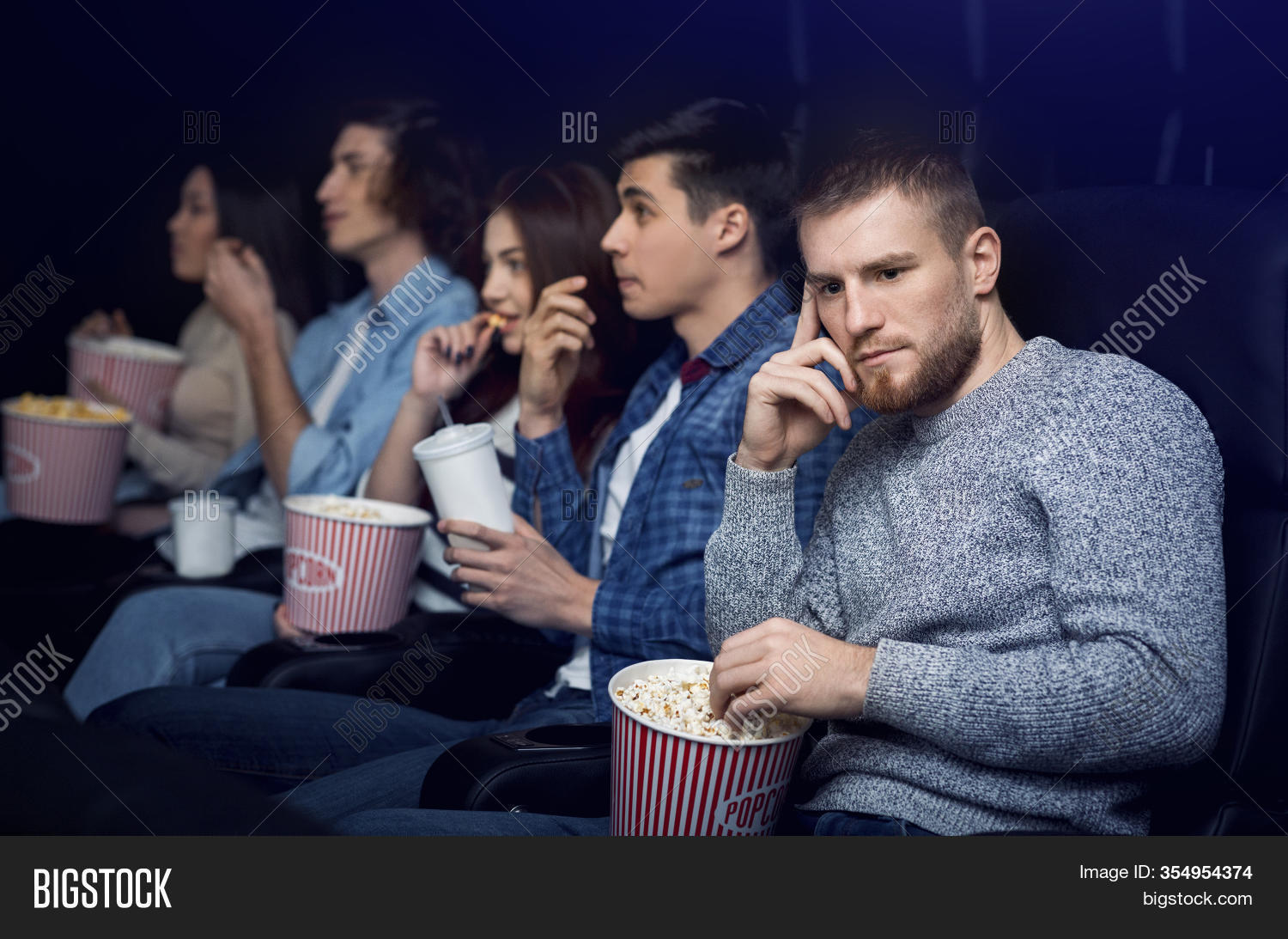 Dull Movie. Bored Image & Photo (Free Trial) | Bigstock