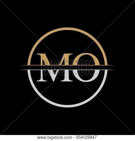 Initial Mo Letter Vector & Photo (Free Trial) | Bigstock