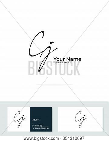 C J Cj Initial Logo Vector & Photo (Free Trial) | Bigstock