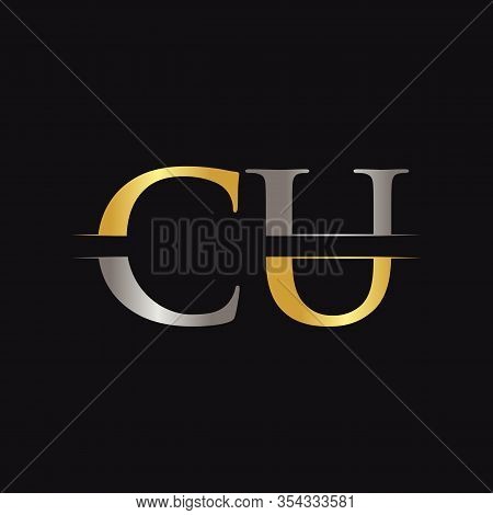 Initial Cu Letter Vector & Photo (Free Trial) | Bigstock