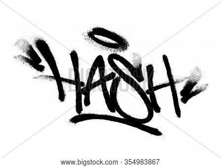 Sprayed Hash Font Vector & Photo (Free Trial) | Bigstock