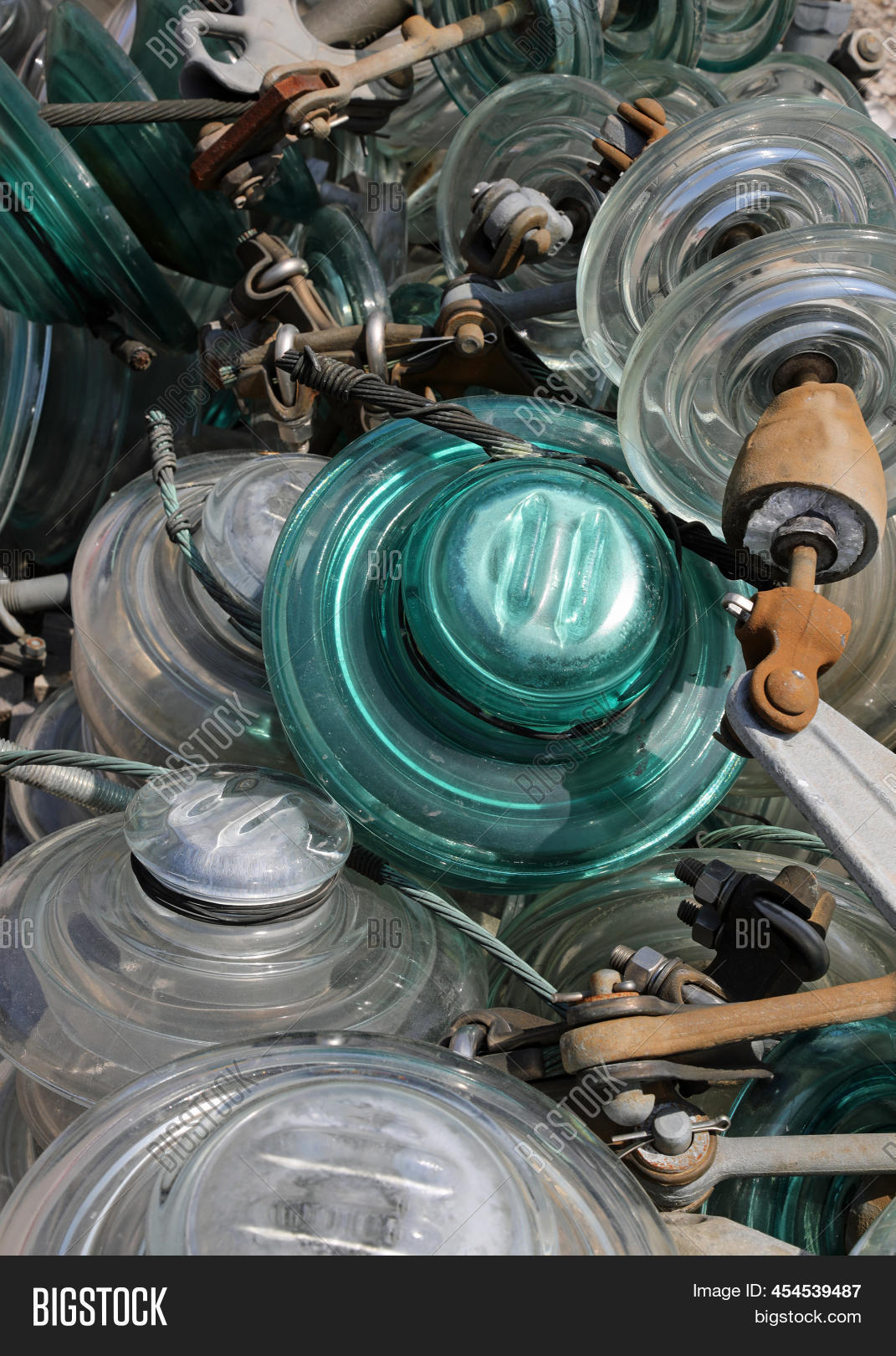 Many Glass Insulators Image & Photo (Free Trial) | Bigstock