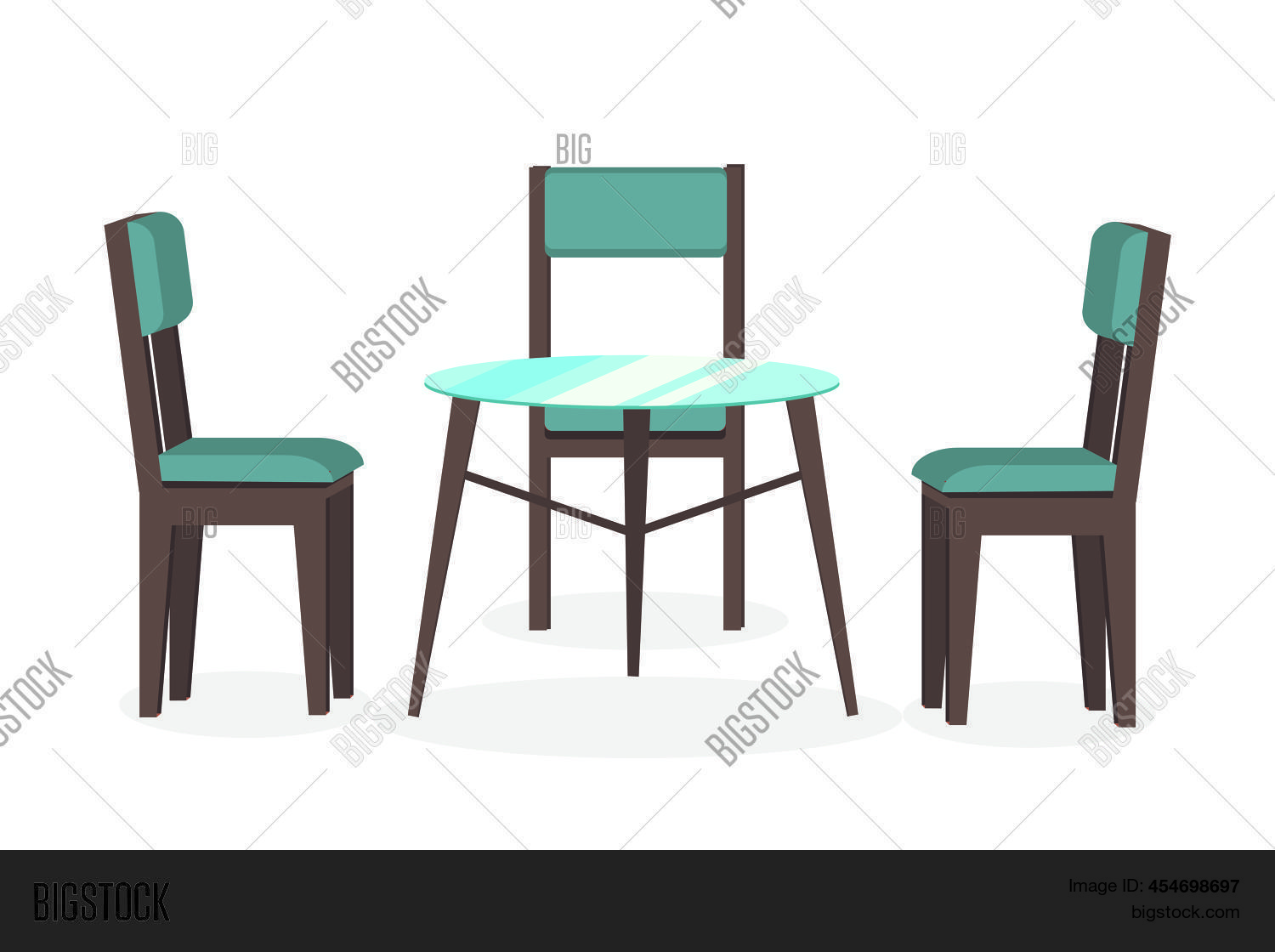 Kitchen Set Wooden Vector & Photo (Free Trial) | Bigstock