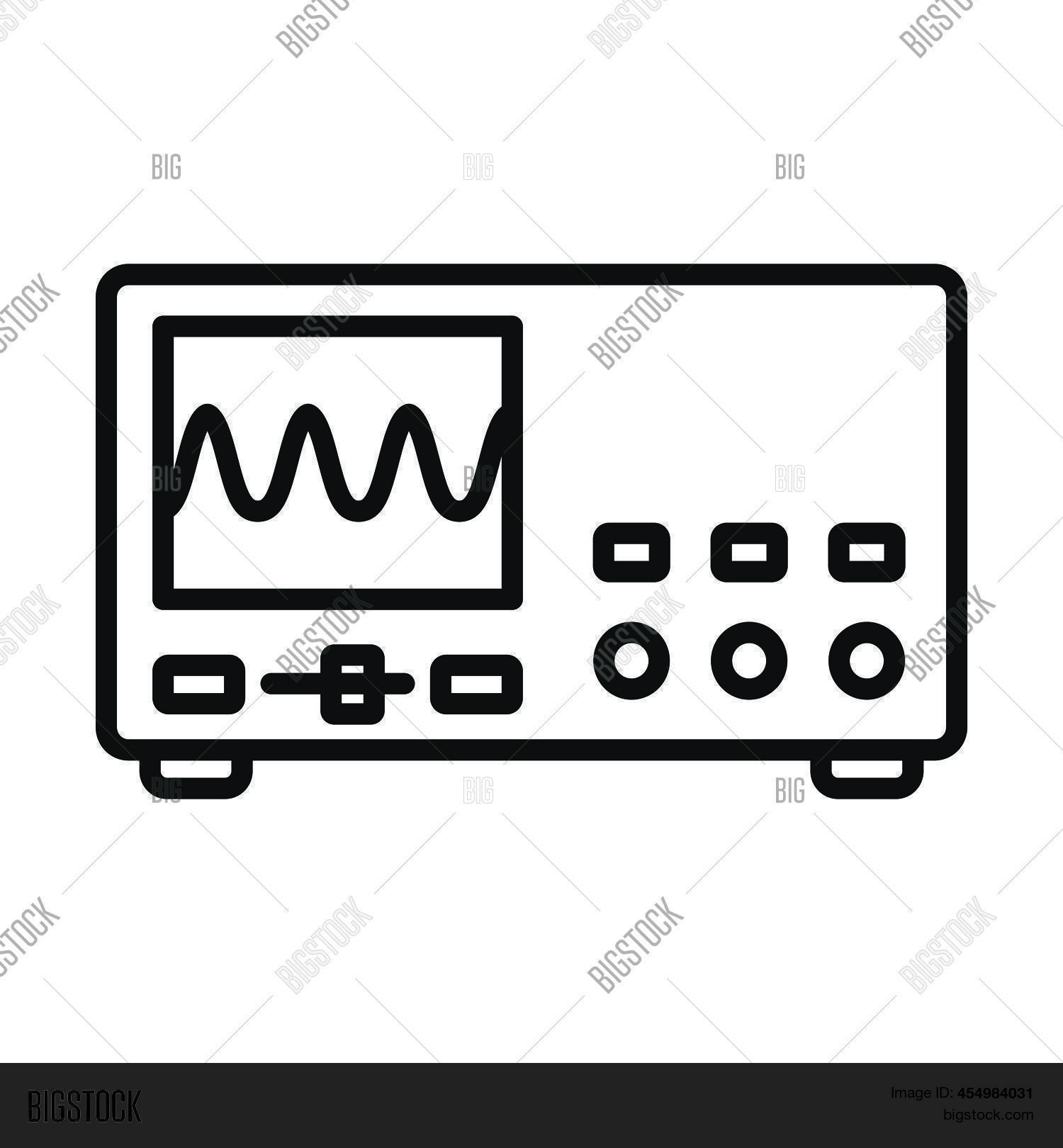 Oscilloscope Icon. Vector & Photo (Free Trial) | Bigstock