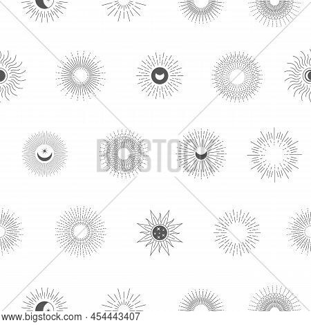 Line Sun Pattern. Vector & Photo (Free Trial) | Bigstock