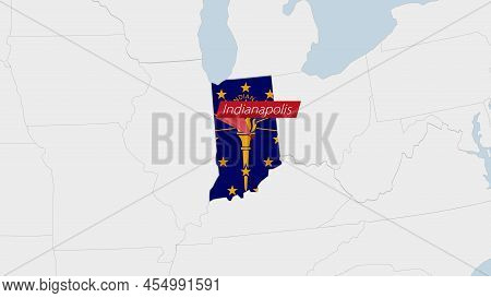 Us State Indiana Map Vector & Photo (Free Trial) | Bigstock