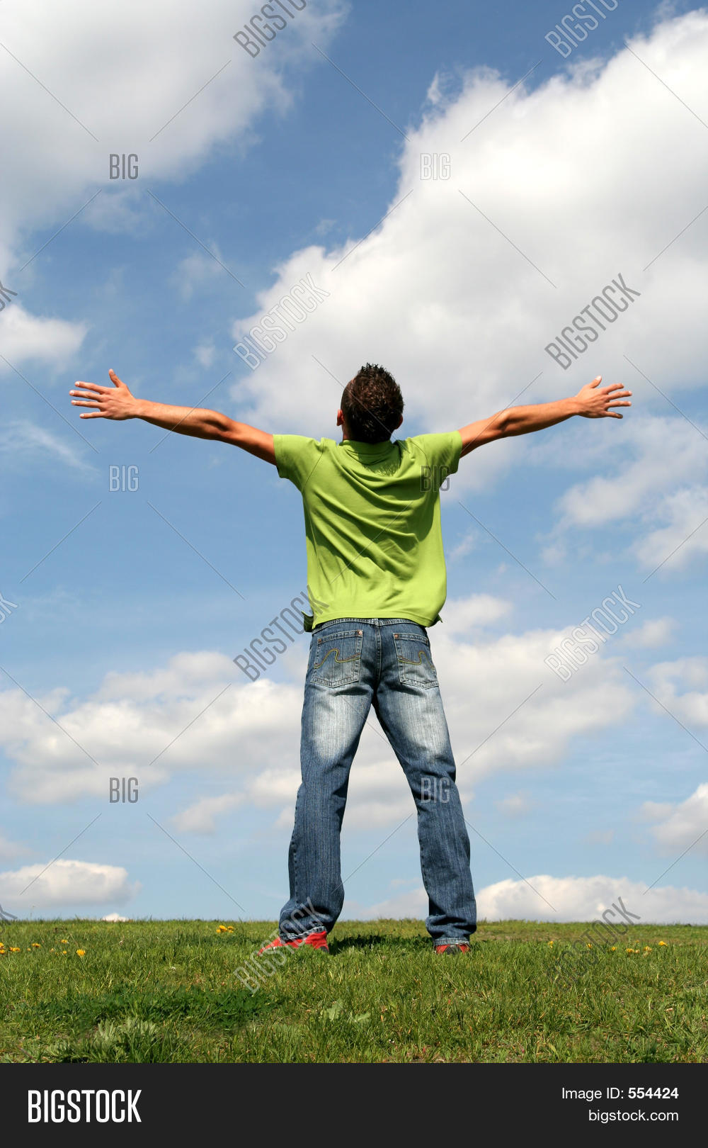 Man His Arms Wide Open Image & Photo (Free Trial) | Bigstock
