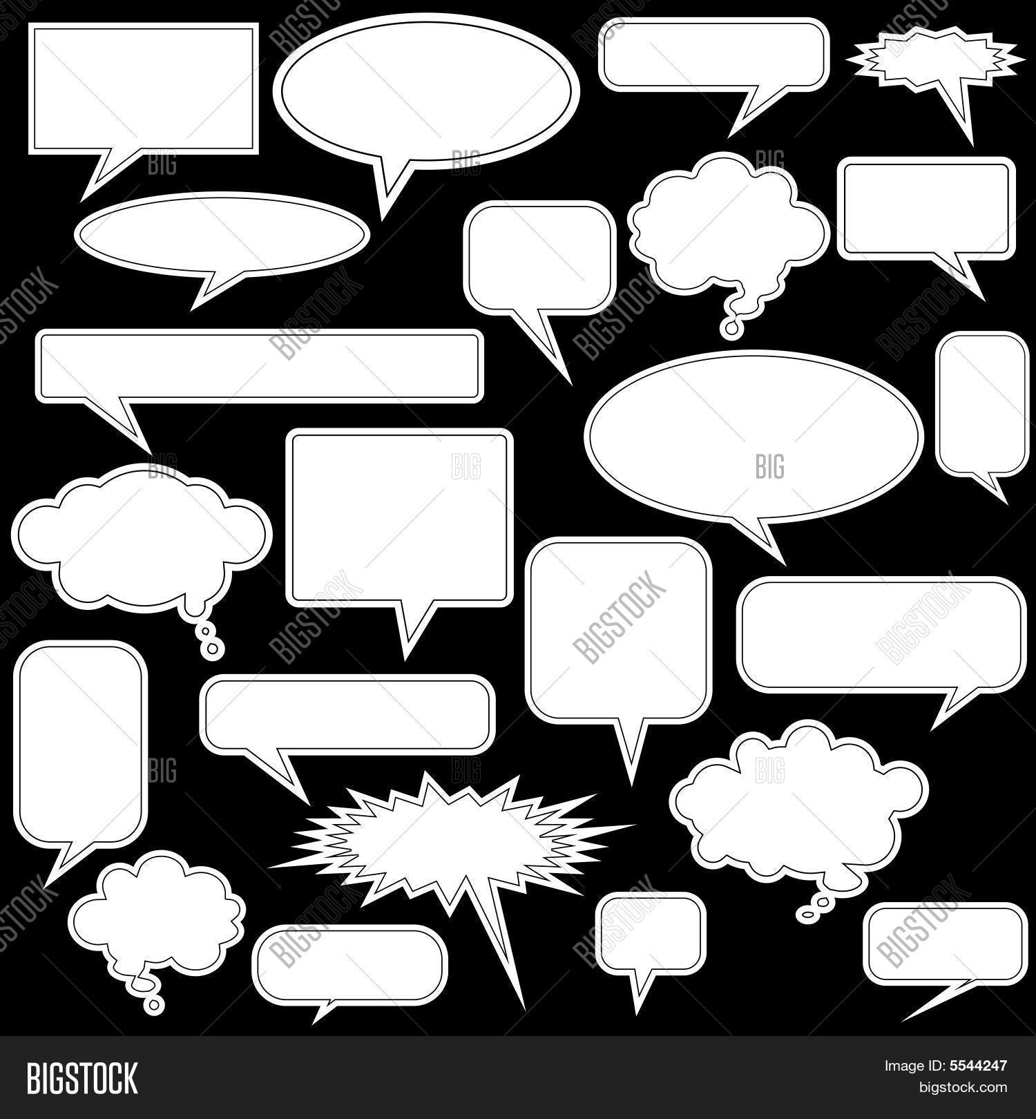 Comic Balloons Vector & Photo (Free Trial) | Bigstock