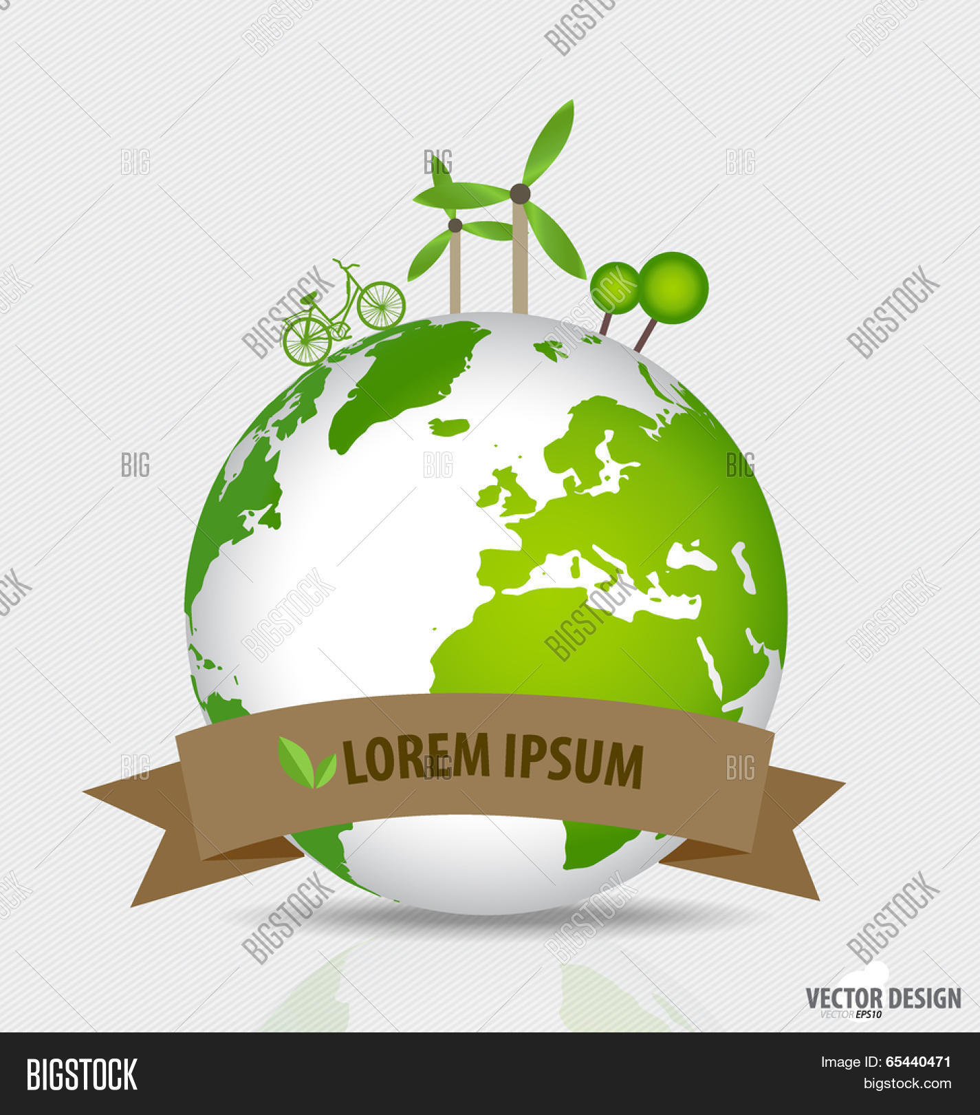 Green Planet Earth Vector & Photo (Free Trial) | Bigstock