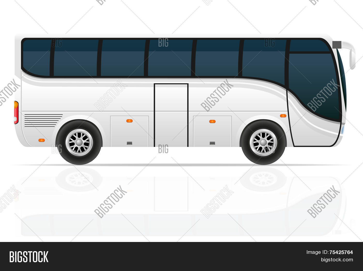 Big Tour Bus Vector Vector & Photo (Free Trial) | Bigstock