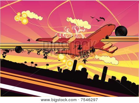 Airplane Abstract Vector & Photo (Free Trial) | Bigstock