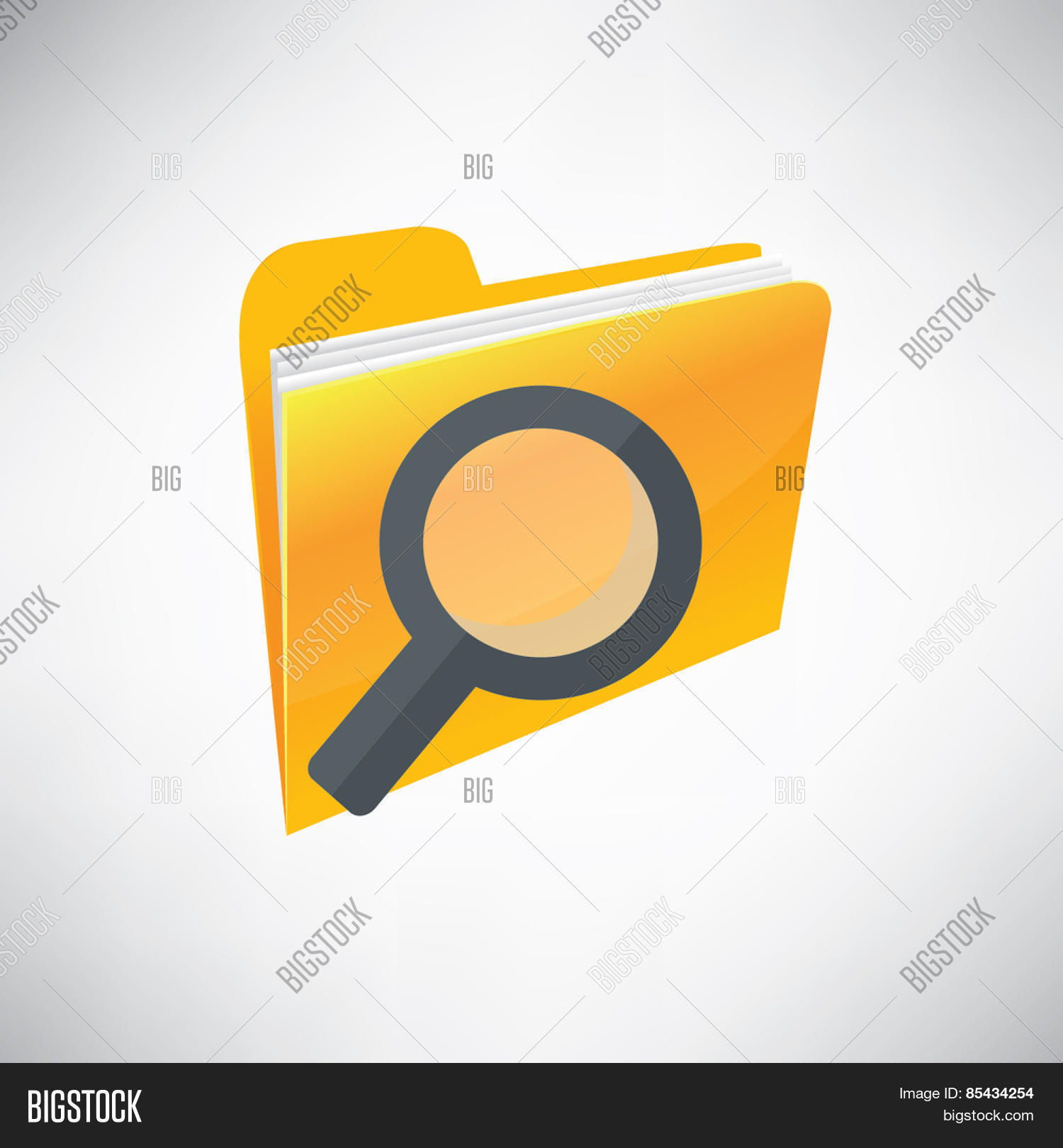 Folder Icon Search Vector & Photo (Free Trial) | Bigstock