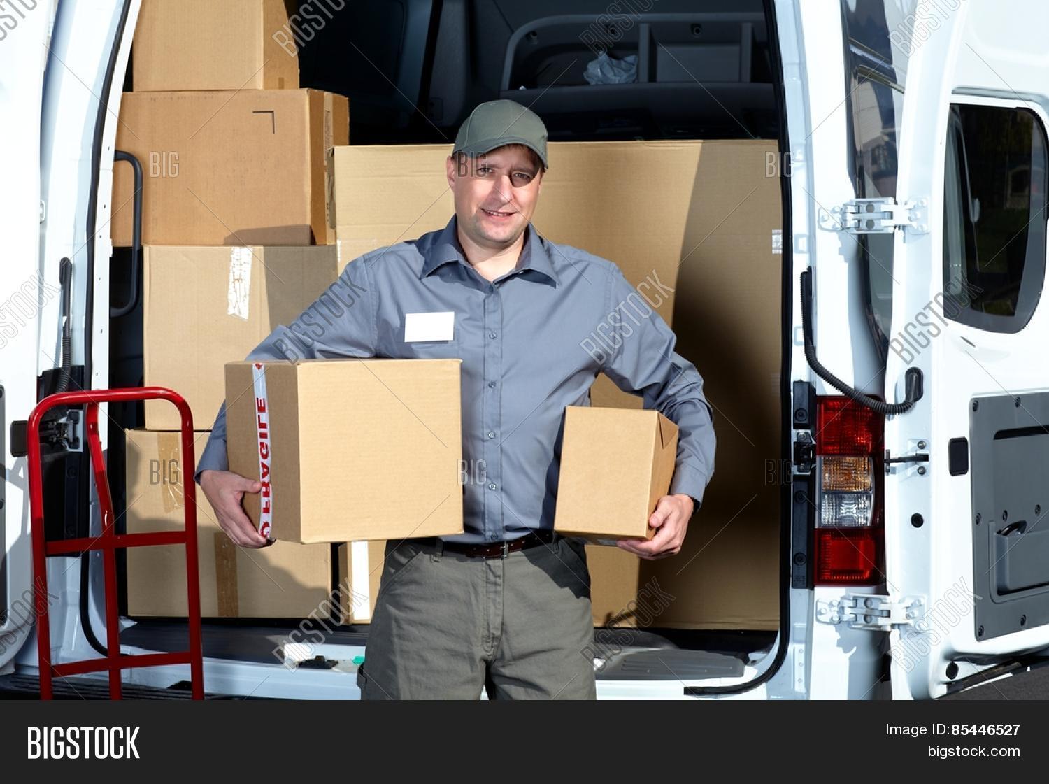 Postman Parcel Box. Image & Photo (Free Trial) | Bigstock