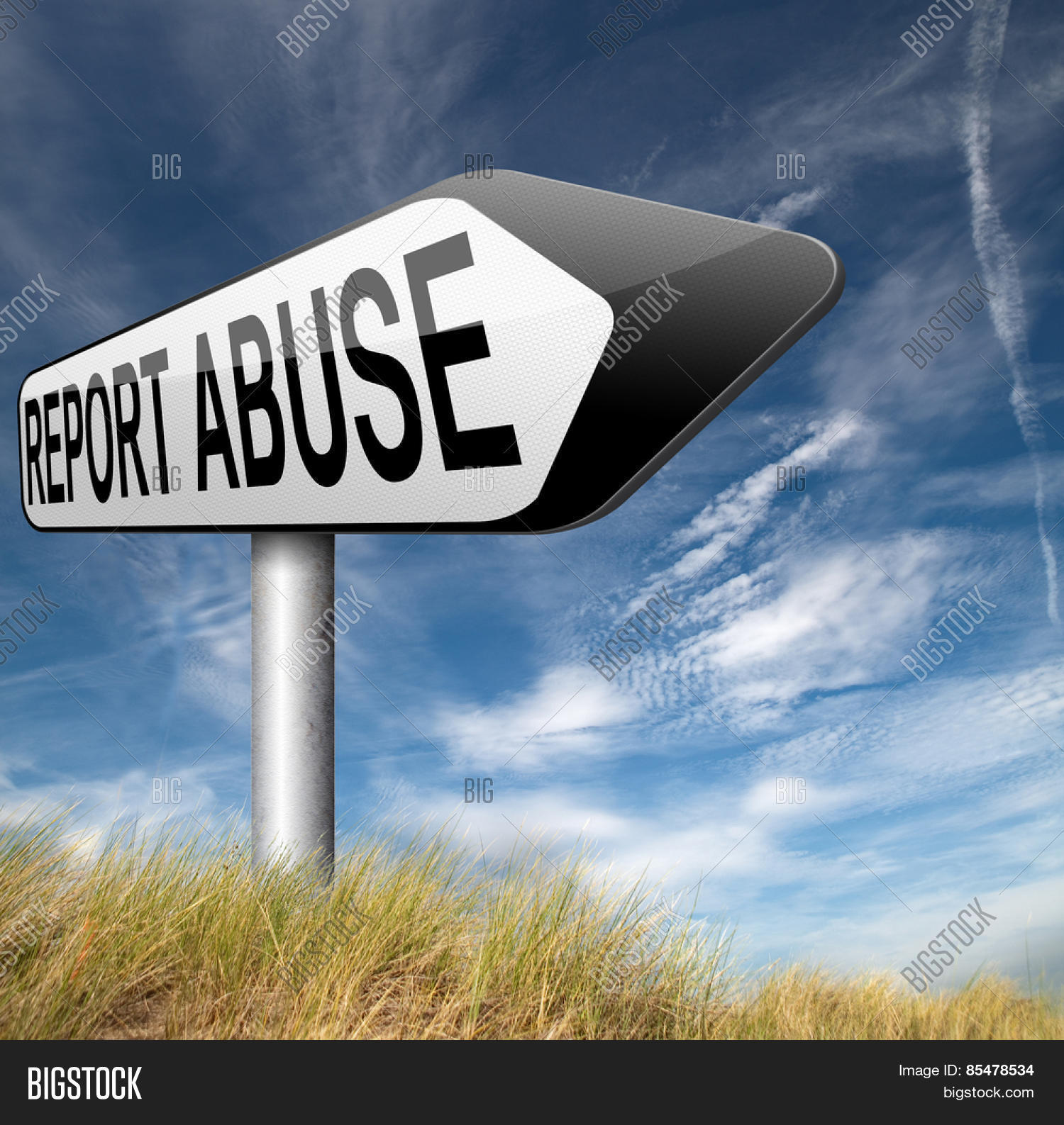 Report Abuse Road Sign Image & Photo (Free Trial) | Bigstock