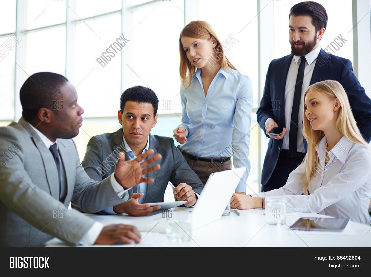 Team Five Colleagues Image & Photo (Free Trial) | Bigstock
