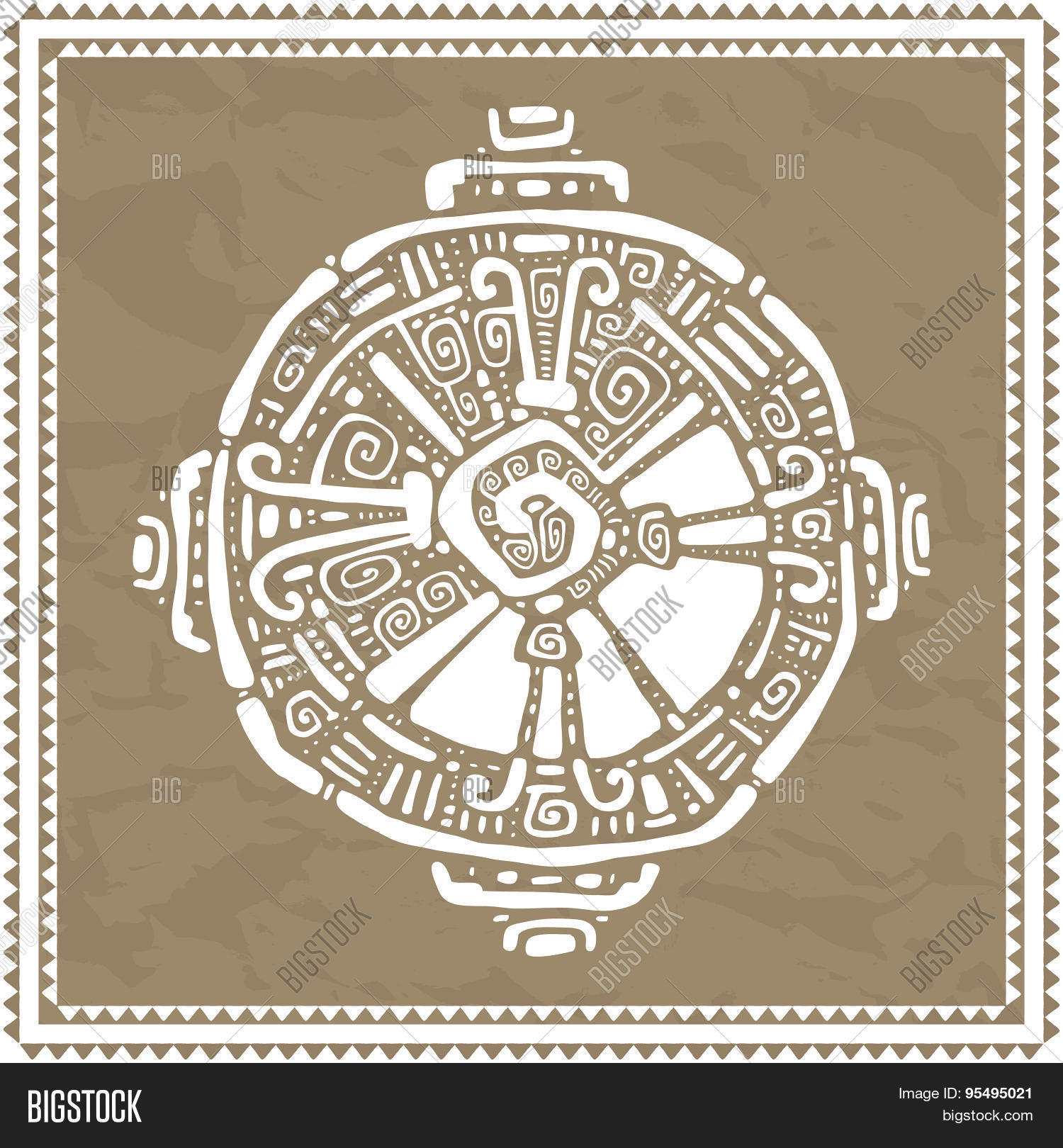 Hunab Ku. Mayan Vector & Photo (Free Trial) | Bigstock