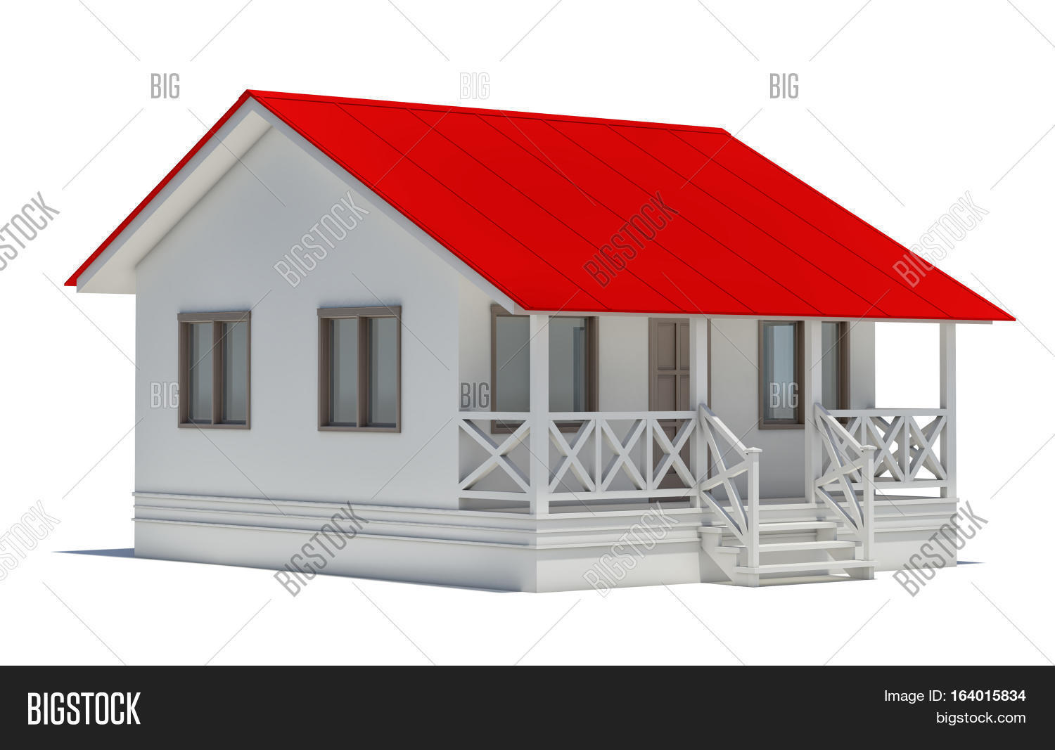 Small House Red Roof Image & Photo (Free Trial) | Bigstock