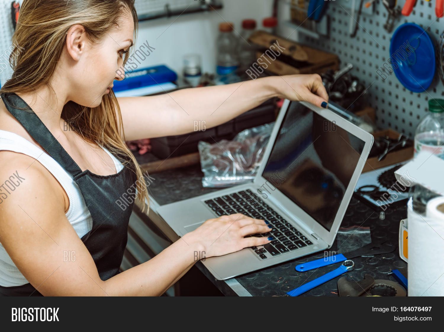 Using My New Laptop. Image & Photo (Free Trial) | Bigstock
