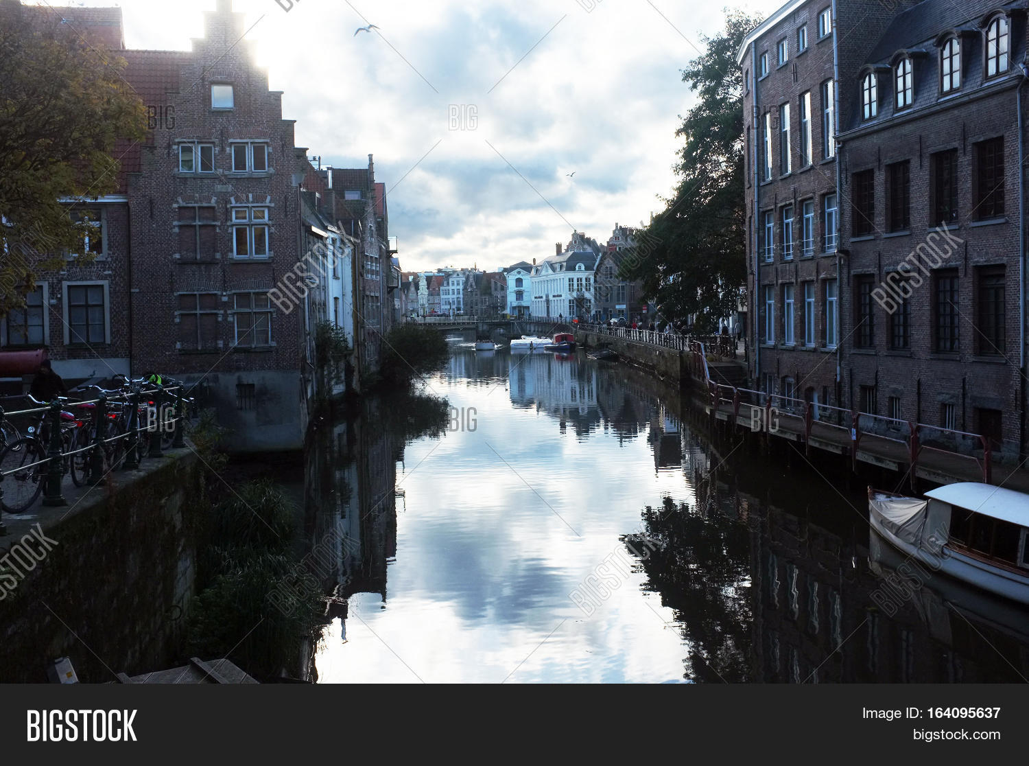 Leie River Runs Image & Photo (Free Trial) | Bigstock
