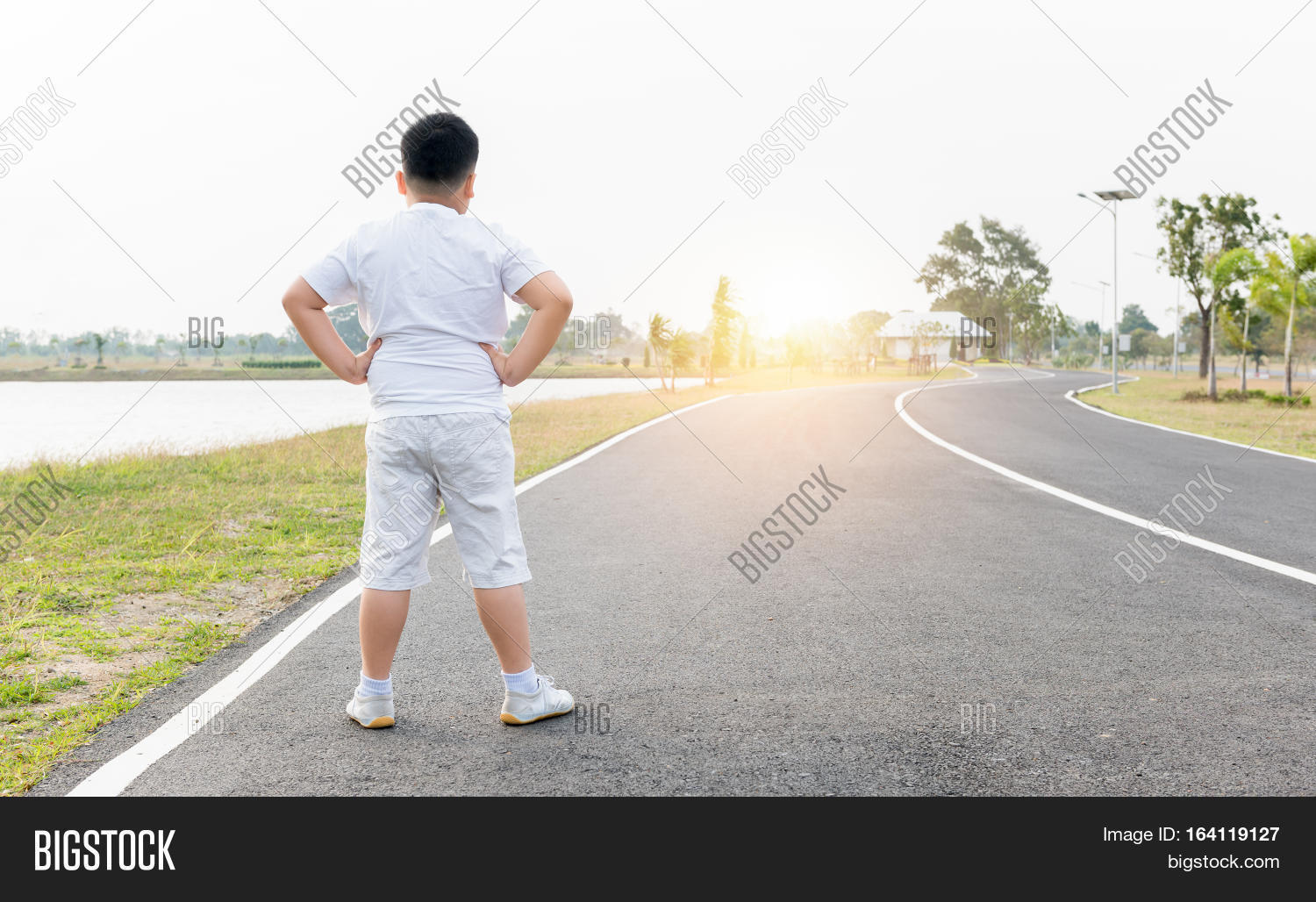 Obese Fat Boy Exercise Image & Photo (Free Trial) | Bigstock