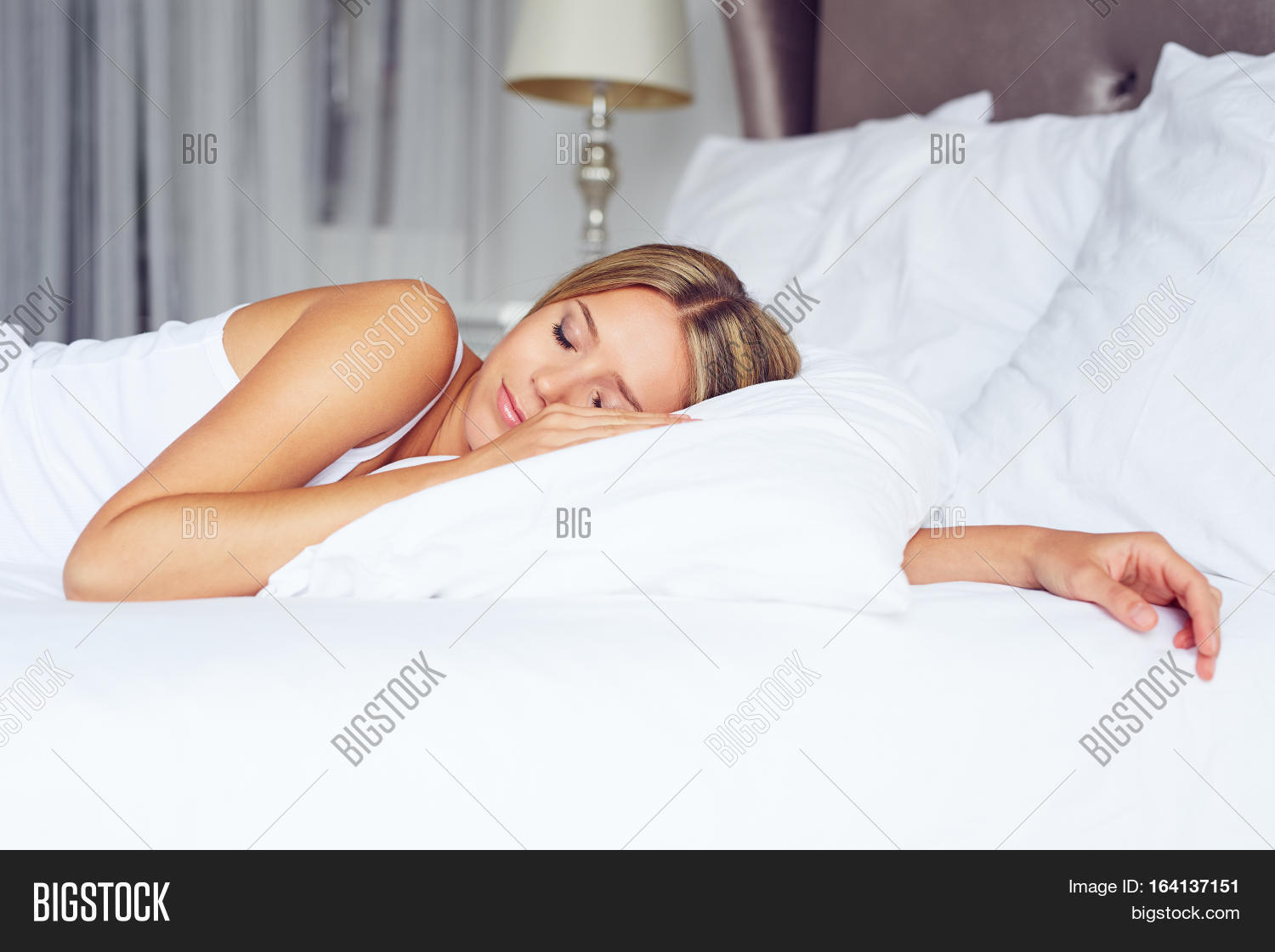 Beautiful Woman Sleeps Image & Photo (Free Trial) | Bigstock