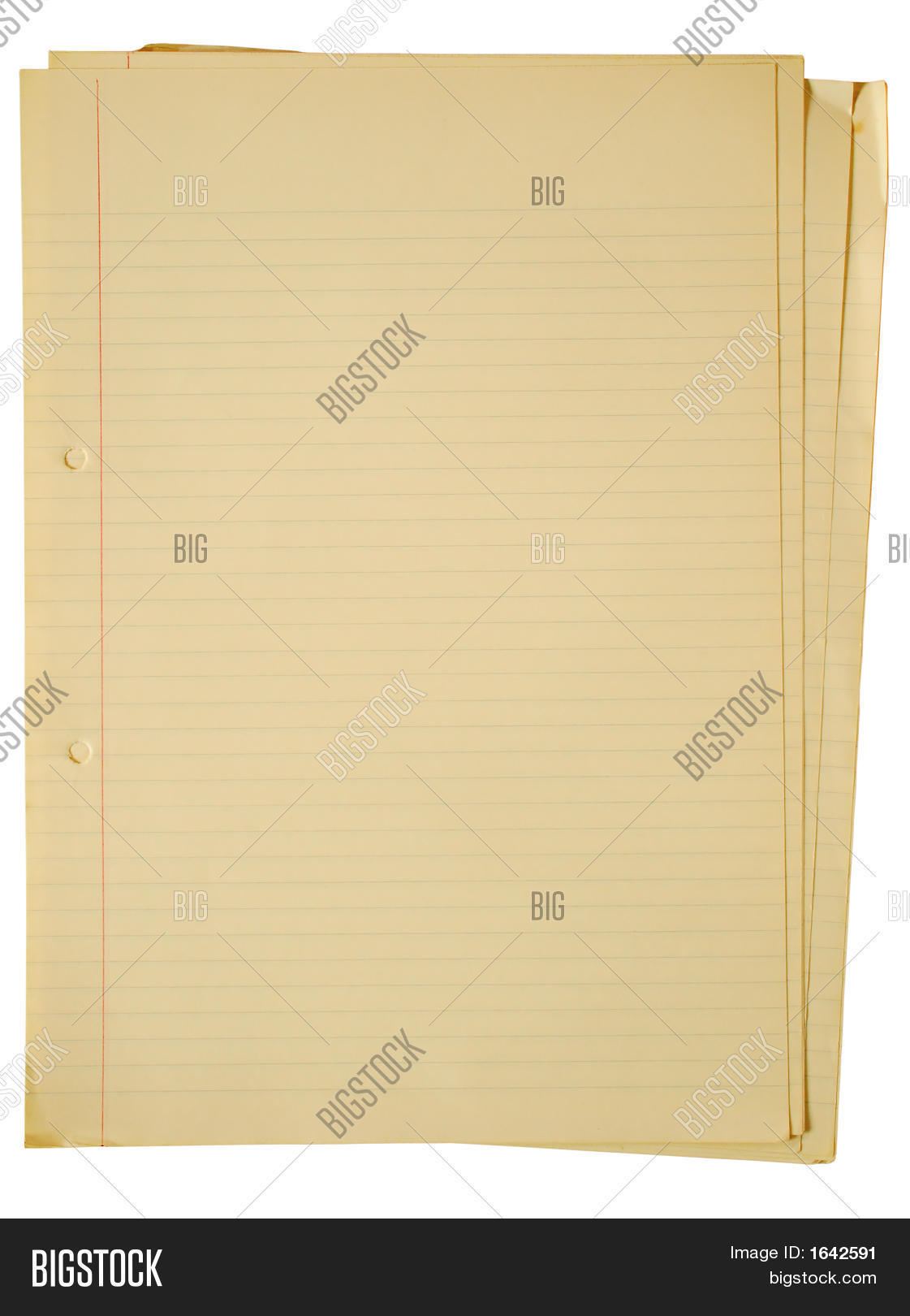 Old Yellowing A4 Faint Image & Photo (Free Trial) | Bigstock
