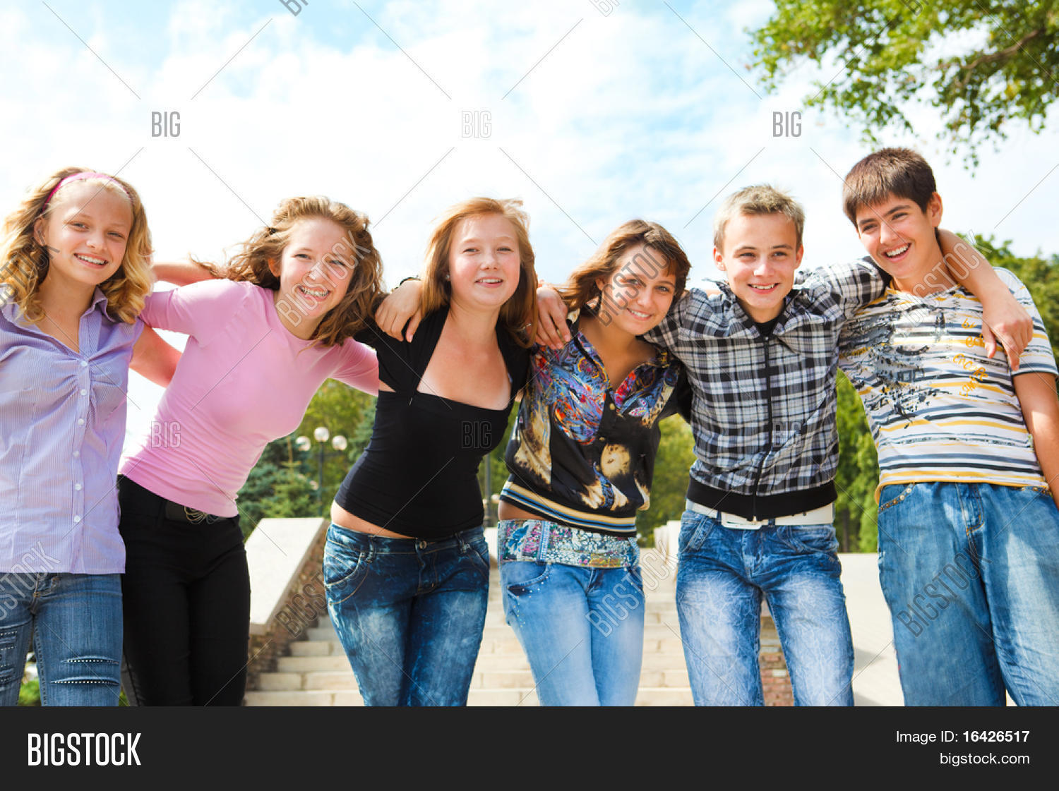 Teenage Group Image & Photo (Free Trial) | Bigstock