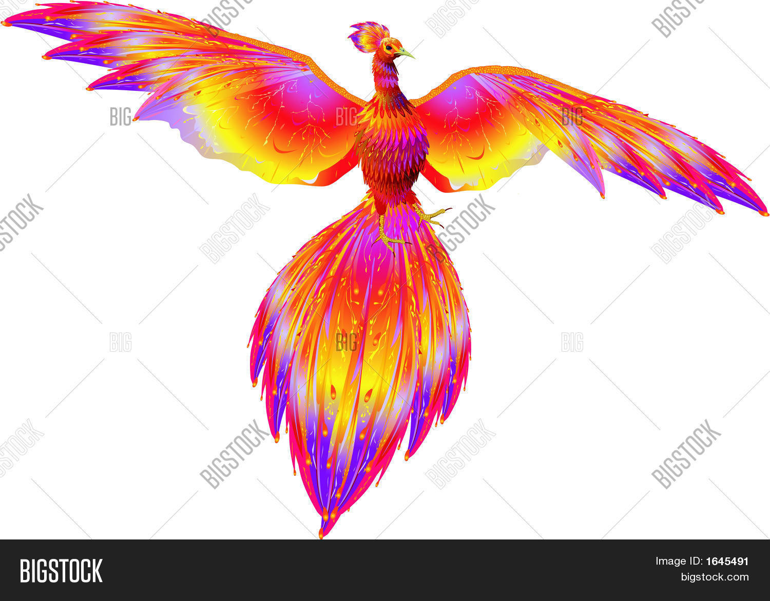 Gold Phoenix.Eps Vector & Photo (Free Trial) | Bigstock