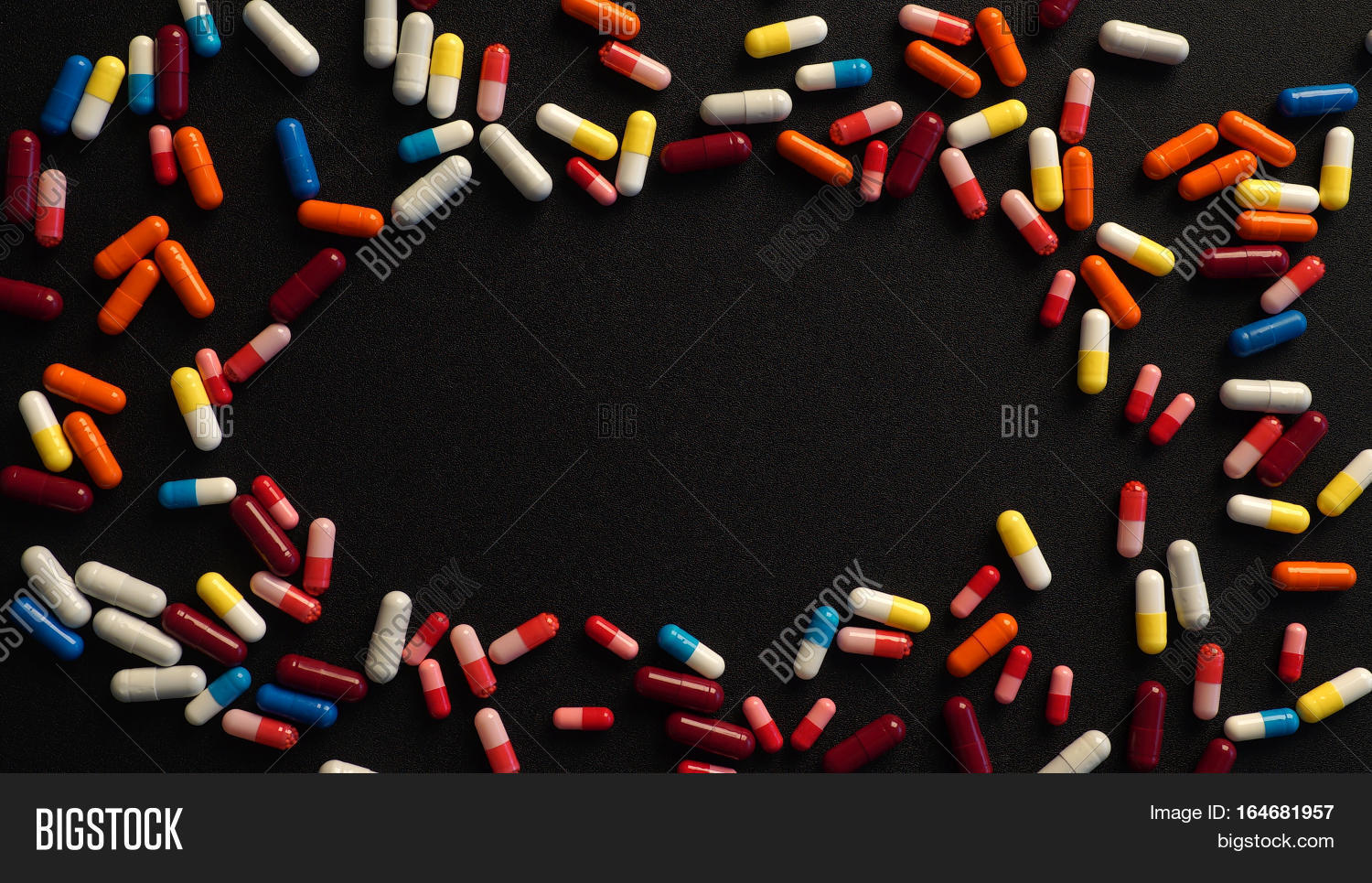 Colored Capsules Laid Image & Photo (Free Trial) | Bigstock