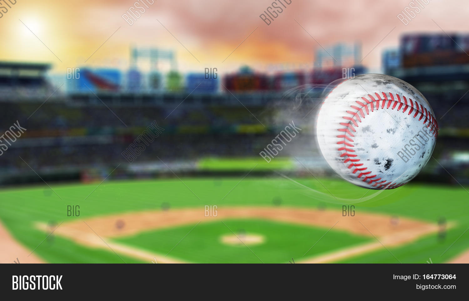 Flying Baseball Image & Photo (Free Trial) | Bigstock