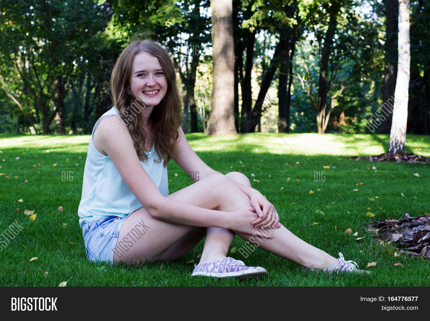 Young Girl Smile Short Image And Photo Free Trial Bigstock