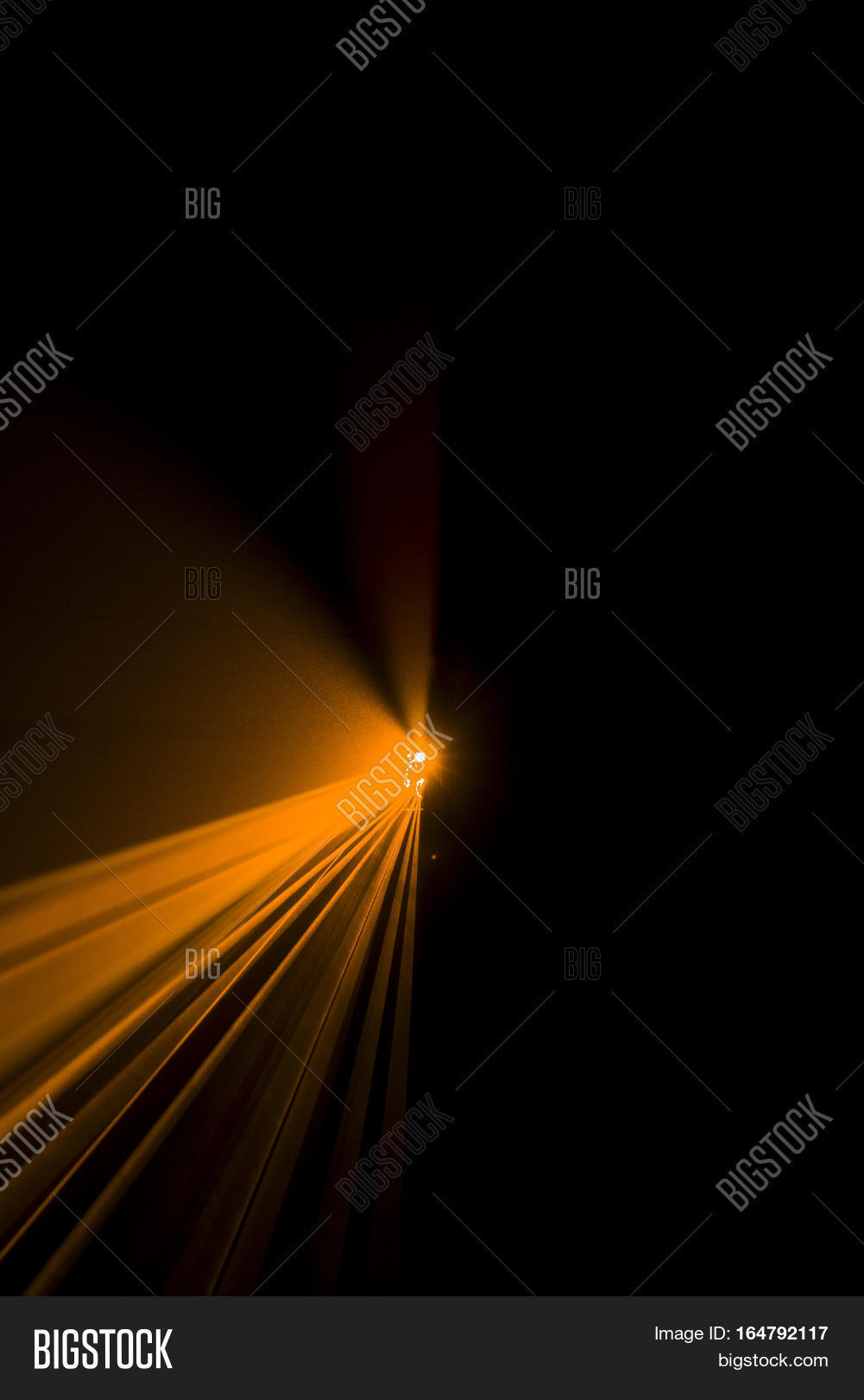 Laser Beam Orange On Image & Photo (Free Trial) | Bigstock