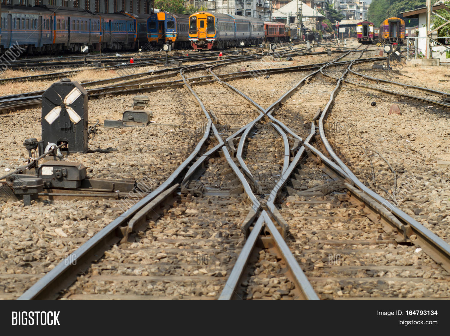 Rails Trains On Image & Photo (Free Trial) | Bigstock