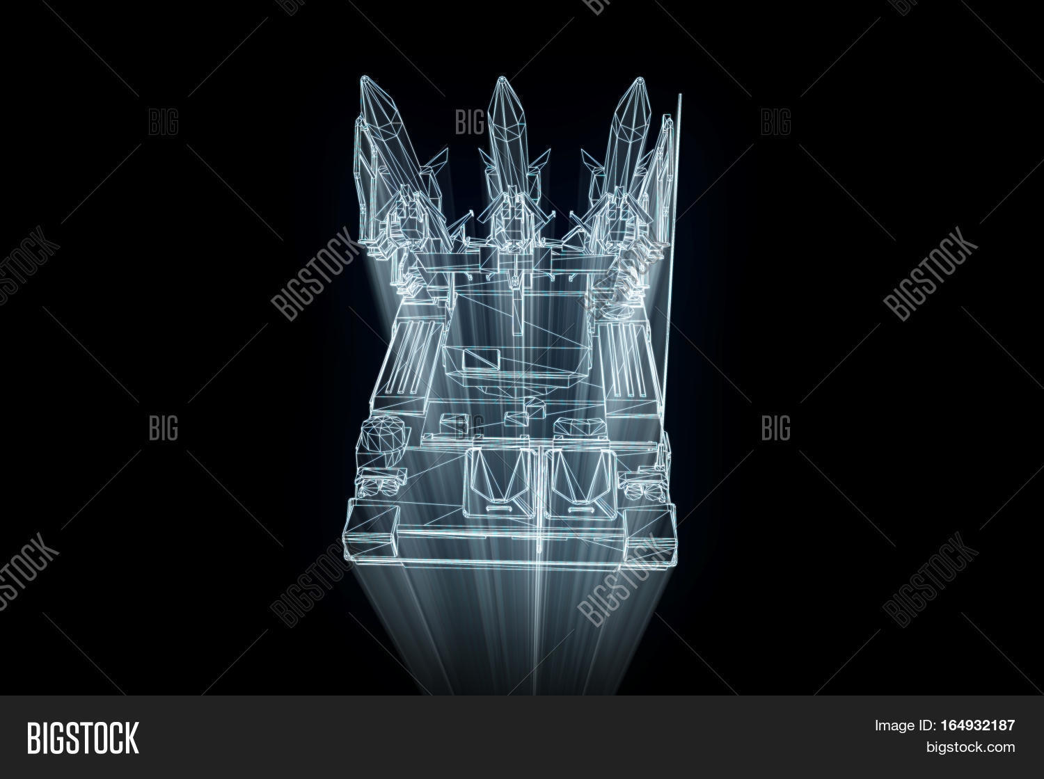 3D Tank Hologram Image & Photo (Free Trial) | Bigstock