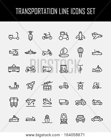 Set Transportation Vector & Photo (Free Trial) | Bigstock