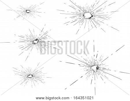 Traces Bullets Vector & Photo (Free Trial) | Bigstock