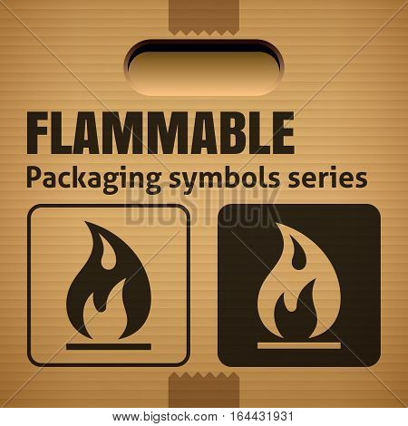 FLAMMABLE Packaging Vector & Photo (Free Trial) | Bigstock