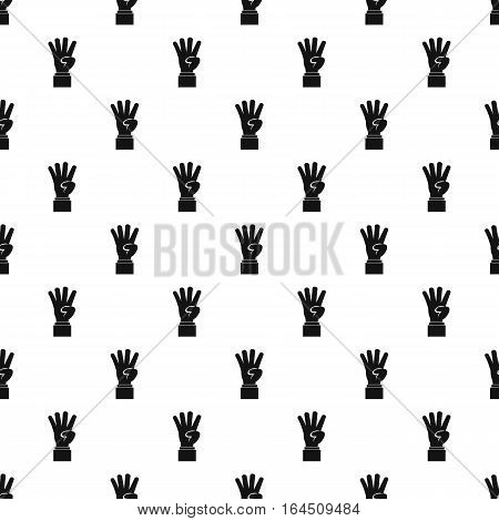 Hand Gesture Four Vector & Photo (Free Trial) | Bigstock