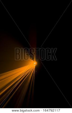 Laser Beam Orange On Image & Photo (Free Trial) | Bigstock