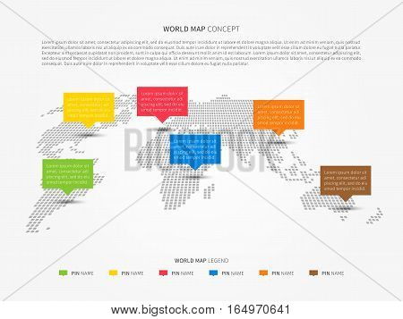 Perspective World Map Vector & Photo (Free Trial) | Bigstock