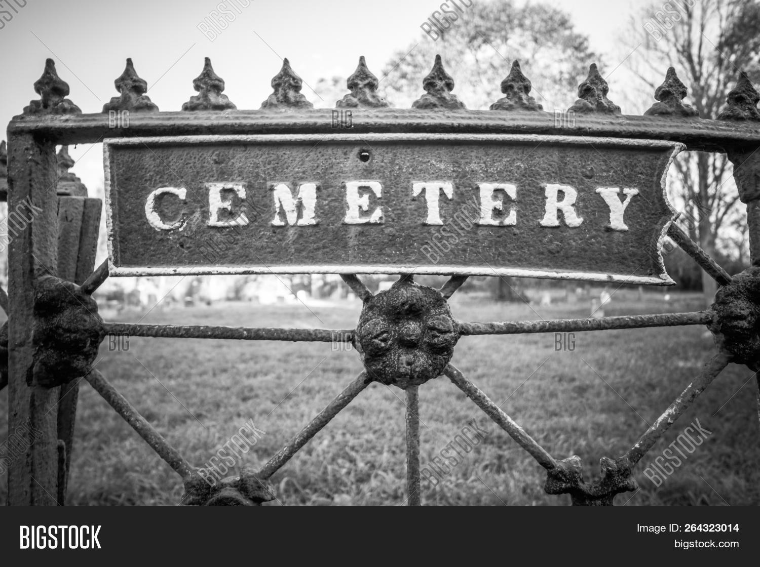 Old Cemetery Sign Image & Photo (Free Trial) | Bigstock